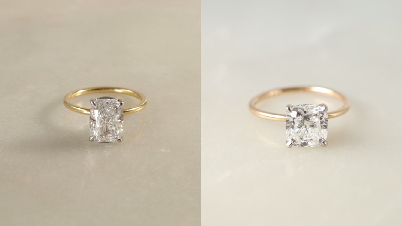 Cushion Cut vs. Elongated Cushion