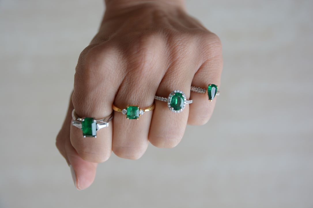 Coloured Engagement rings